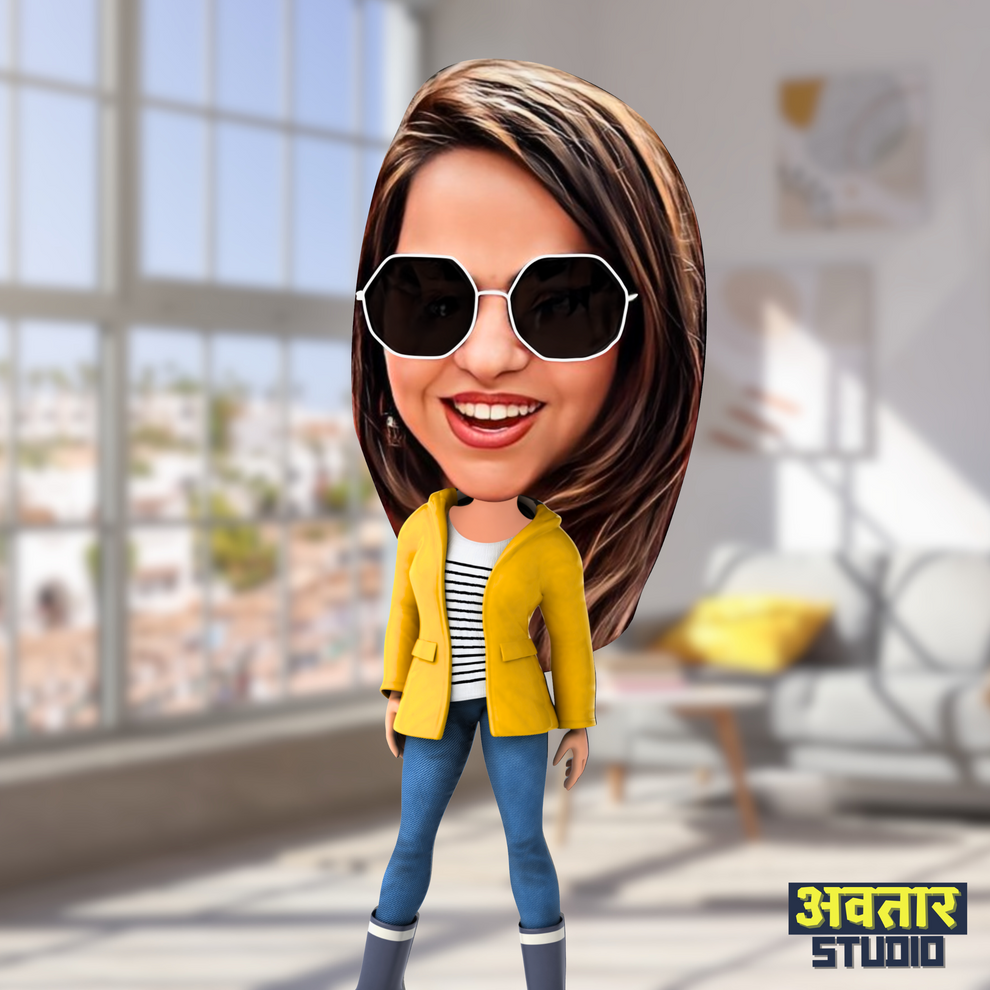 Avatar Display Picture (DP) - GIRL POSE - 1 – Avataar Studio