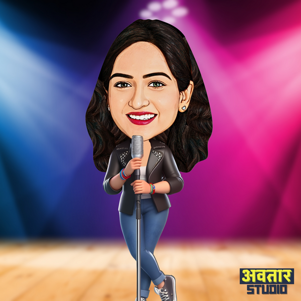 Avatar Display Picture (DP) - SINGER GIRL – Avataar Studio