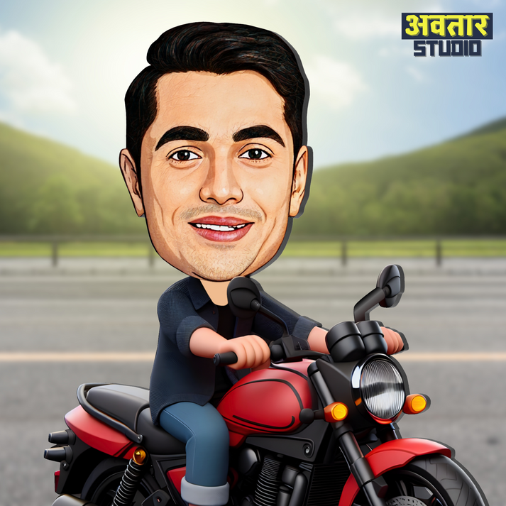 Avatar Display Picture (DP) - MOTORCYCLE RIDER – Avatar Studio